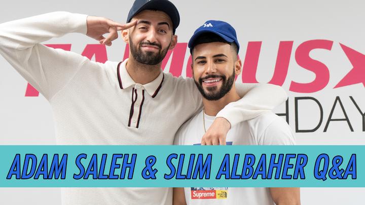 Adam Saleh & Slim Albaher Q&A | Famous Birthdays