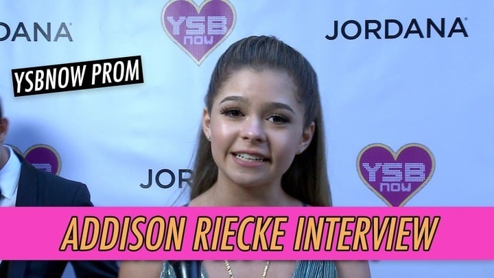 Addison Riecke - YSBnow Prom Interview | Famous Birthdays