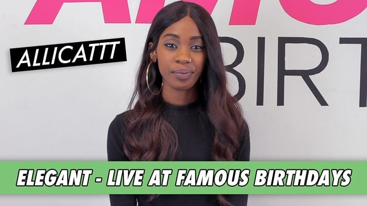 Allicattt - Elegant || Live at Famous Birthdays | Famous Birthdays