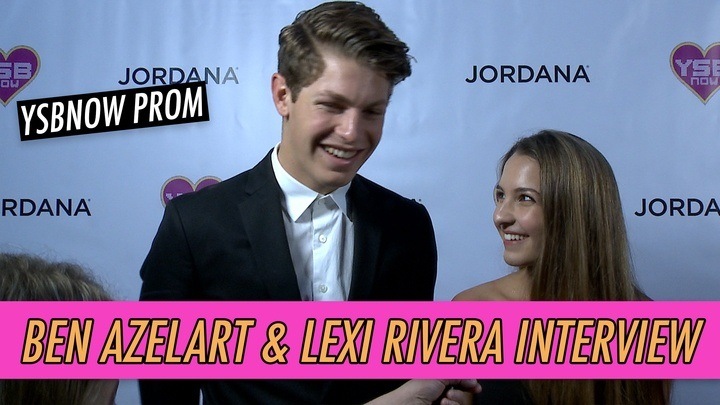 Ben Azelart & Lexi Rivera - YSBnow Prom Interview | Famous Birthdays