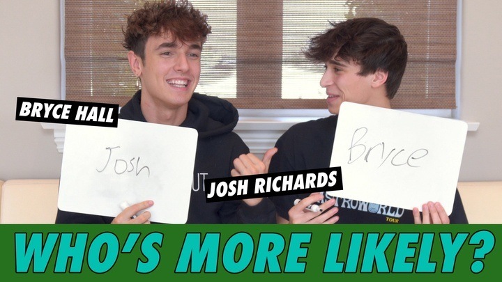 Bryce Hall & Josh Richards - Who's More Likely? | Famous Birthdays