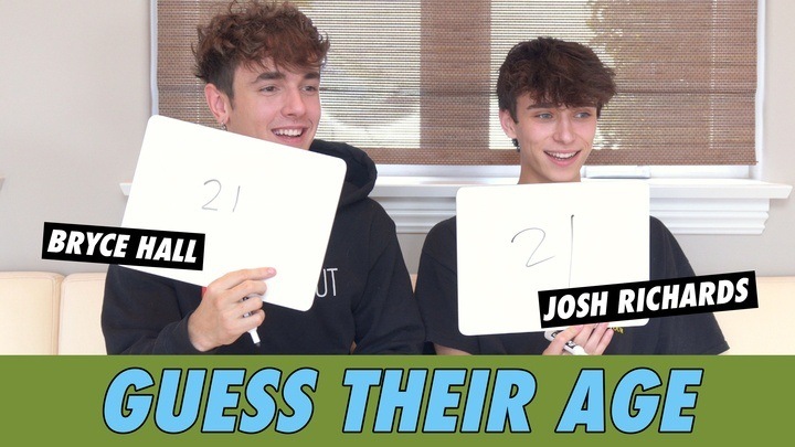Bryce Hall vs. Josh Richards - Guess Their Age | Famous Birthdays