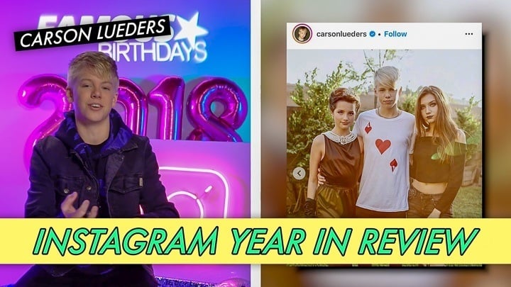 Carson Lueders: Instagram Year in Review | Famous Birthdays