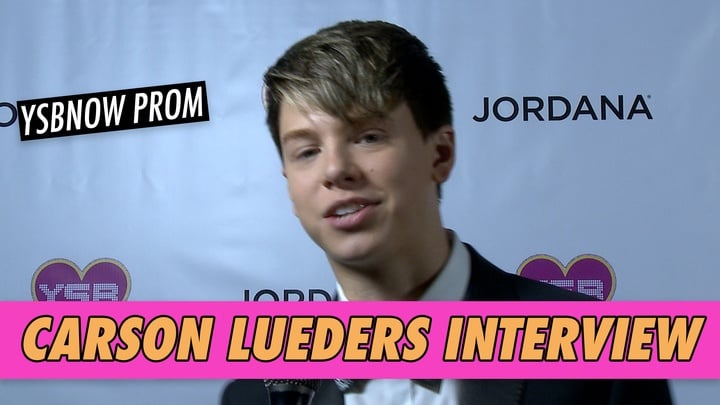 Carson Lueders - YSBnow Prom Interview | Famous Birthdays