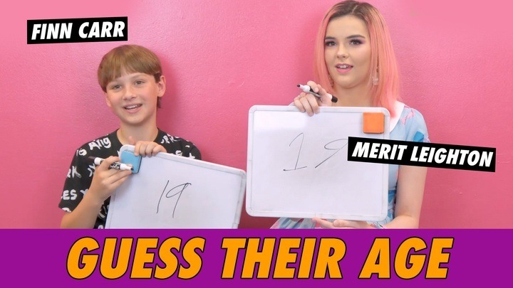 Finn Carr vs. Merit Leighton - Guess Their Age | Famous Birthdays