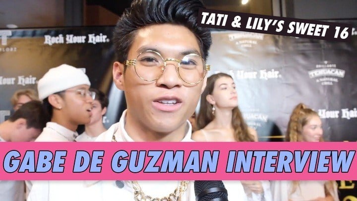 Gabe De Guzman Interview - Tati McQuay & Lily Chee's Sweet 16 | Famous ...