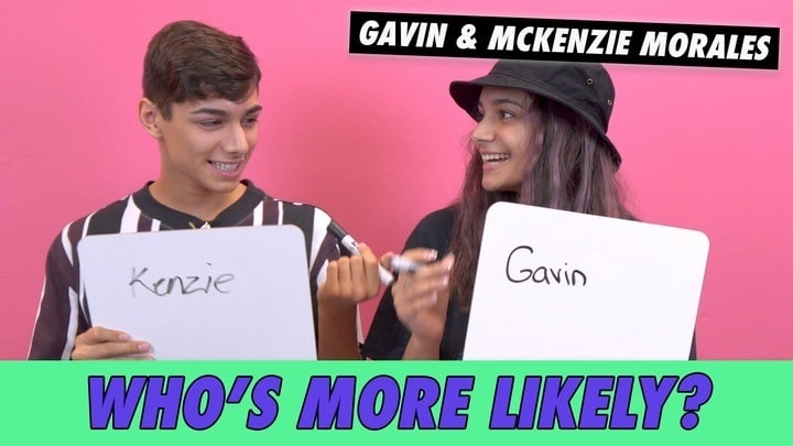 Gavin & McKenzie Morales - Who's More Likely? | Famous Birthdays