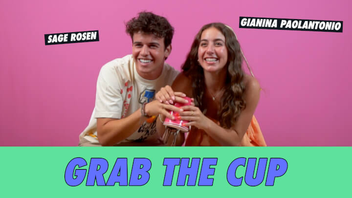 GiaNina Paolantonio vs. Sage Rosen - Grab The Cup | Famous Birthdays
