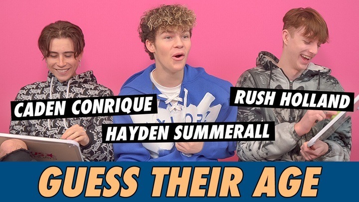Hayden Summerall, Caden Conrique & Rush Butler - Guess Their Age ...