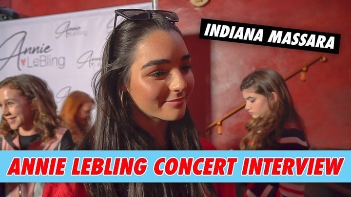 Indiana Massara - Annie LeBling Concert Interview | Famous Birthdays