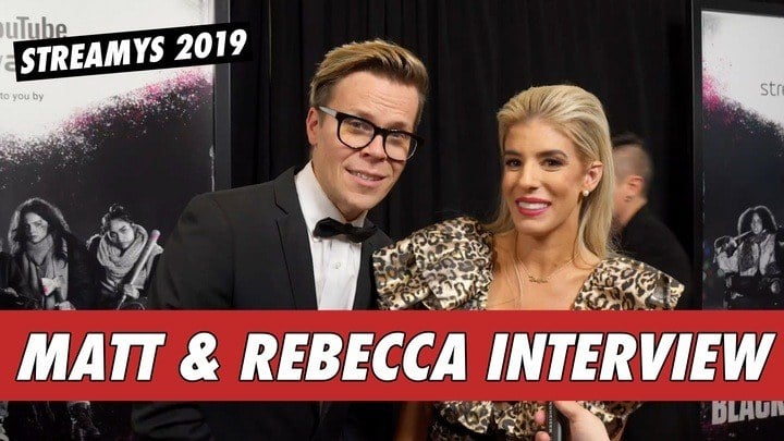 Matt & Rebecca Interview - Streamys 2019 | Famous Birthdays