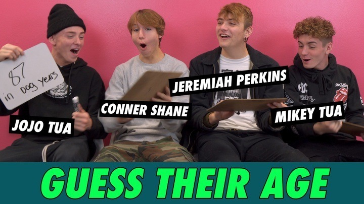 Mikey Tua, Jojo Tua, Jeremiah Perkins& Conner Shane - Guess Their Age ...