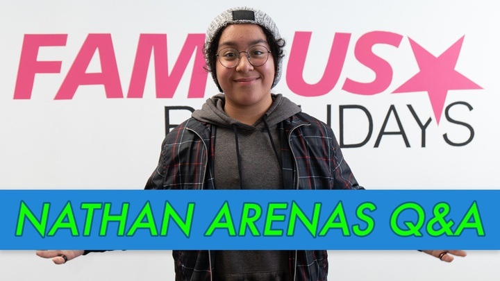 Nathan Arenas Q&A (2019) | Famous Birthdays