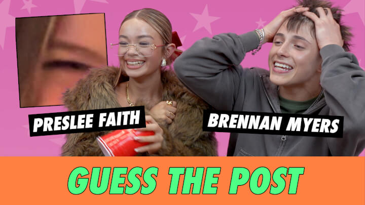 PresLee Faith vs. Brennan Myers - Guess The Post | Famous Birthdays