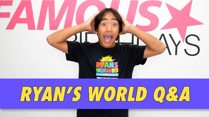 Ryan's World Q&A | Famous Birthdays