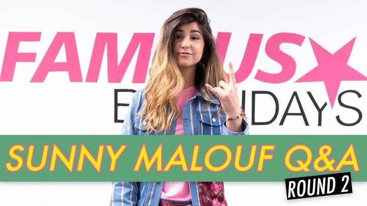 Sunny Malouf Q&A (Round 2) | Famous Birthdays
